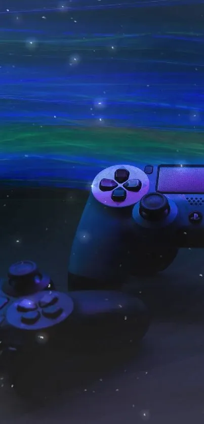 Vibrant Gaming Controllers Wallpaper - free download