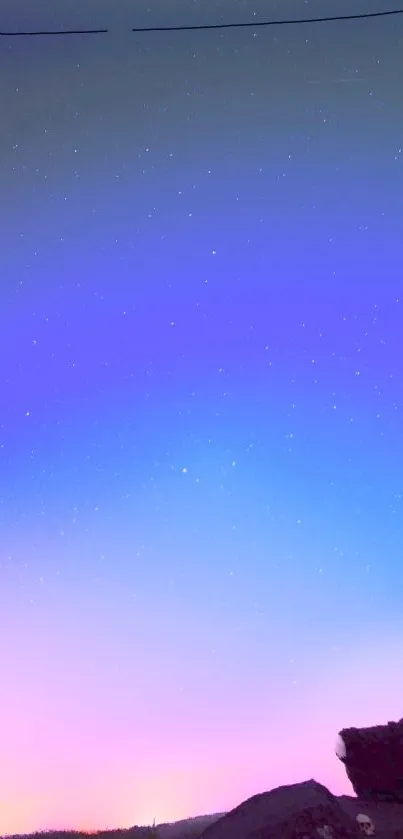 Vibrant Gradient Night Sky - free download