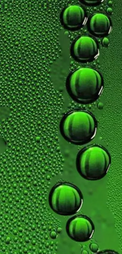 Vibrant Green Bubble Wallpaper - free download