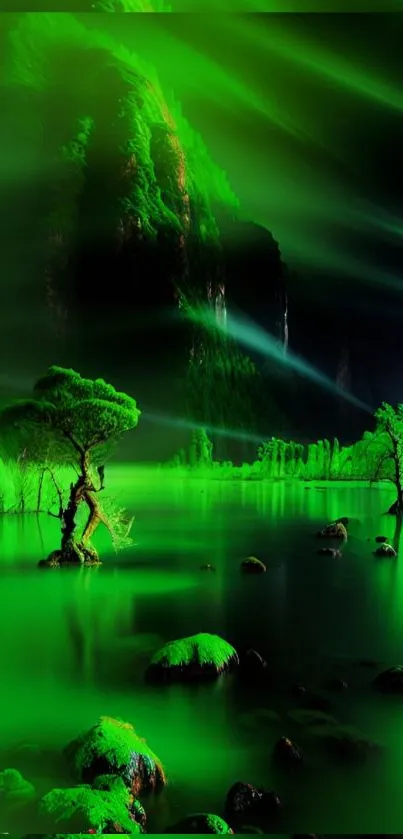 Vibrant Green Nature Wallpaper - free download