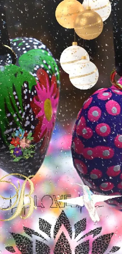 Vibrant Heart Charms Display - free download