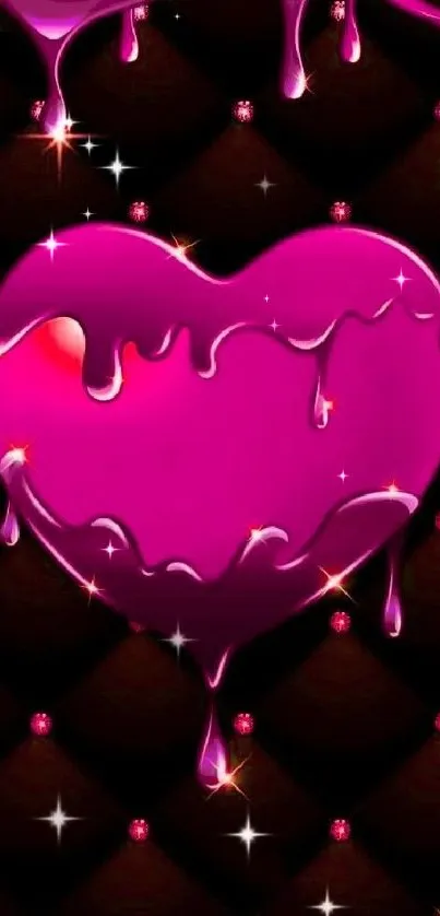 Vibrant Heart Dripping Wallpaper - free download