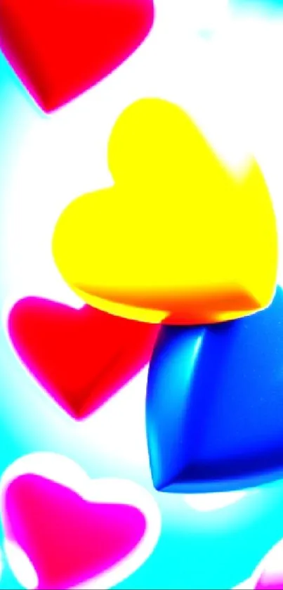 Vibrant Heart Wallpaper Art - free download