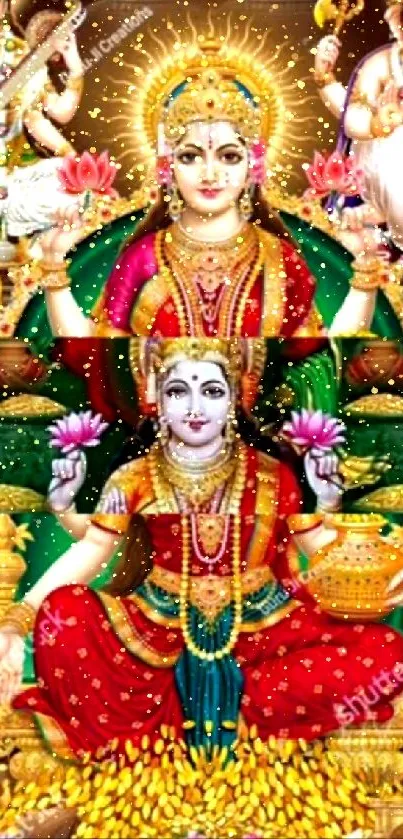 Vibrant Hindu Deities Wallpaper - free download