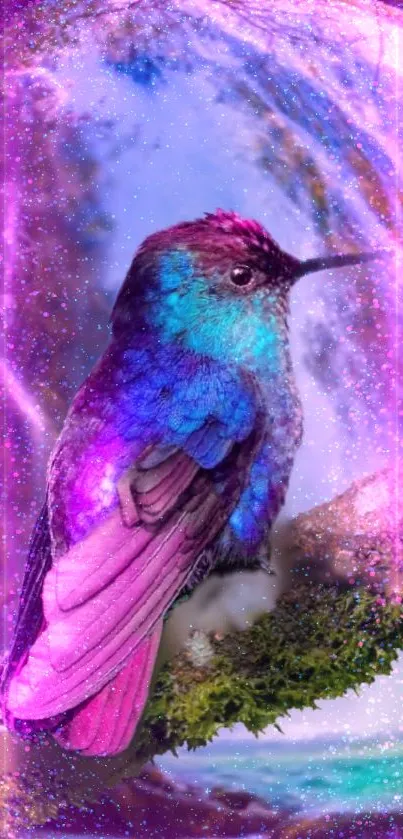 Vibrant Hummingbird Fantasy Art - free download