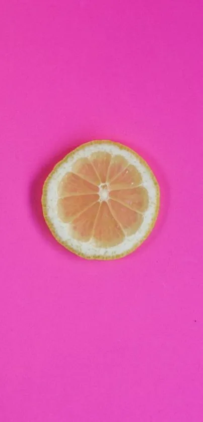 Vibrant Lemon on Pink Wallpaper - free download