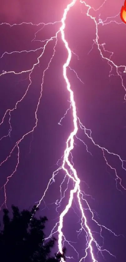 Vibrant Lightning Phone Wallpaper - free download