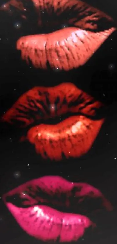Vibrant Lips Mobile Wallpaper - free download