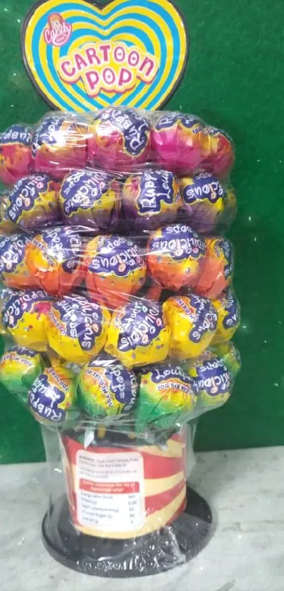 Vibrant Lollipop Display Wallpaper - free download