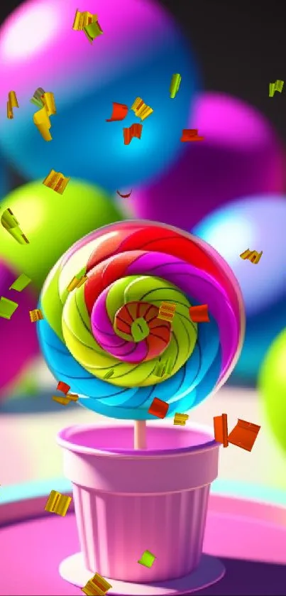 Vibrant Lollipop Wallpaper - free download