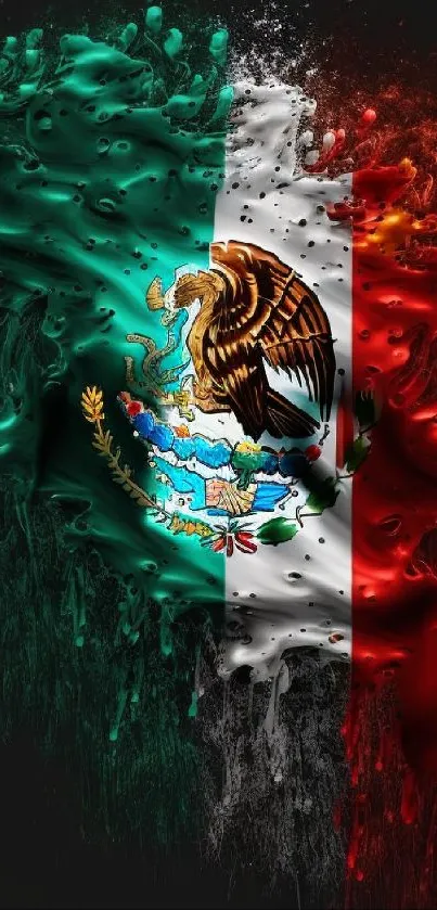 Vibrant Mexican Flag Wallpaper - free download