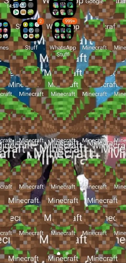 Vibrant Minecraft Phone Background - free download
