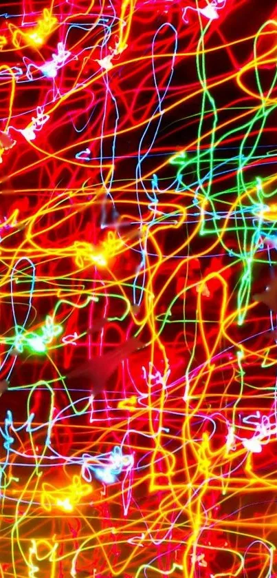 Vibrant Neon Light Streaks - free download
