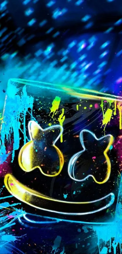 Vibrant Neon Marshmallow Art - free download