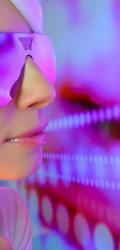 Vibrant Neon Portrait Art - free download
