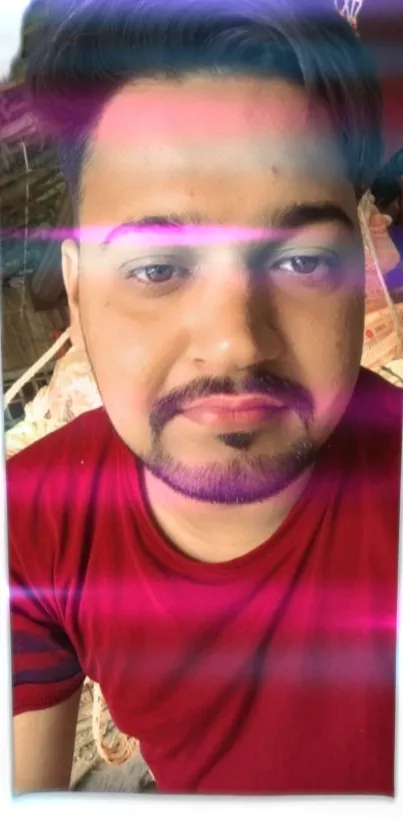 Vibrant Neon Portrait Wallpaper - free download