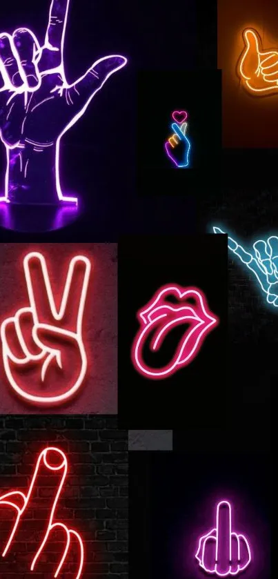 Vibrant Neon Sign Collection - free download