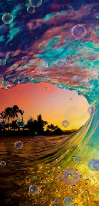 Vibrant Ocean Wave Wallpaper - free download