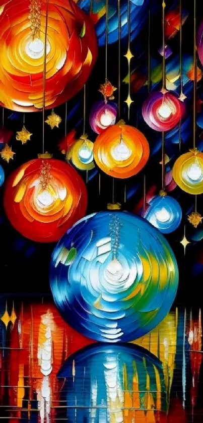Vibrant Orb Lights Wallpaper - free download