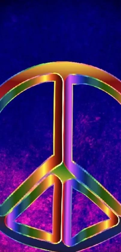 Vibrant Peace Sign Wallpaper - free download