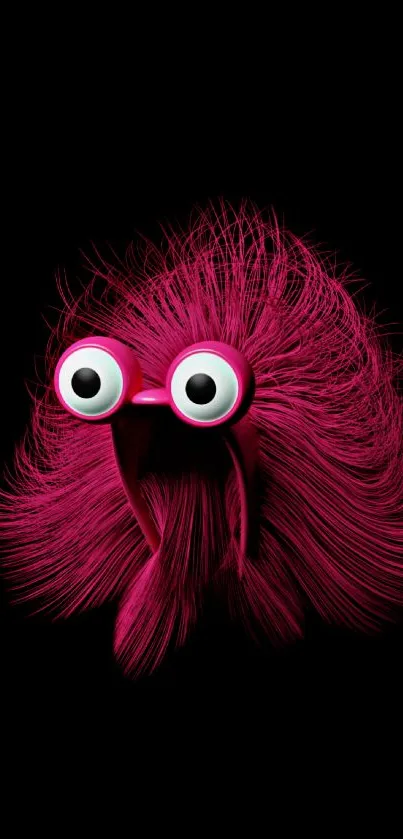 Vibrant Pink Fluffy Creature - free download