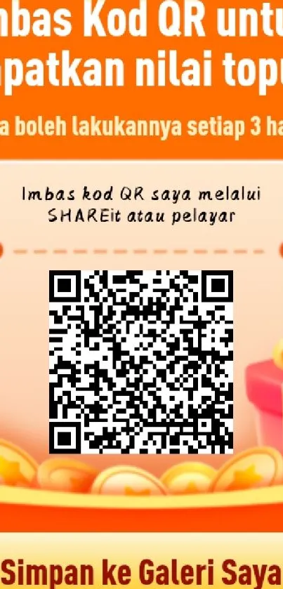 Vibrant QR Code Wallpaper - free download