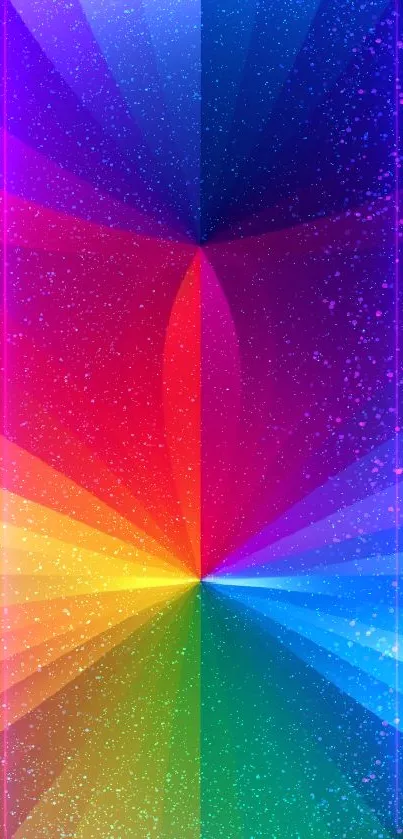 Vibrant Rainbow Mobile Wallpaper - free download