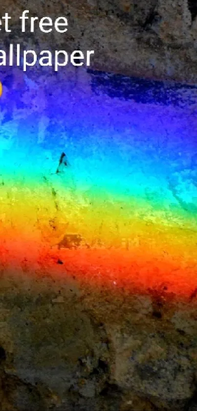 Vibrant Rainbow Stone Wallpaper - free download