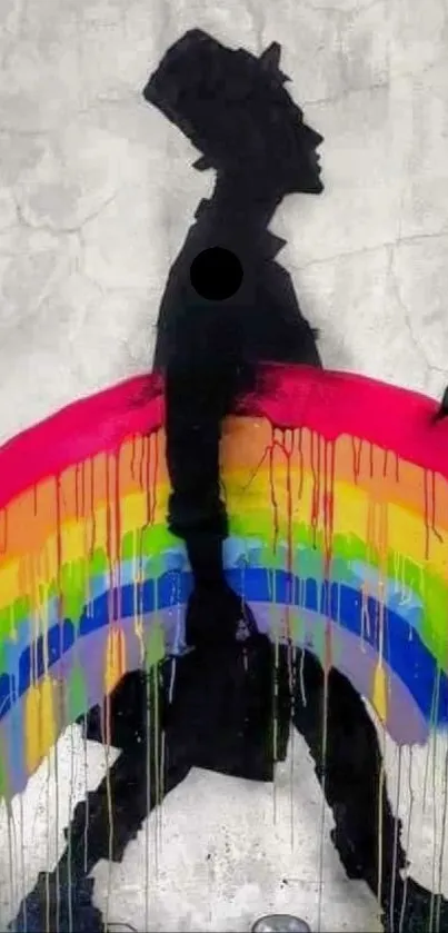 Vibrant Rainbow Street Art - free download