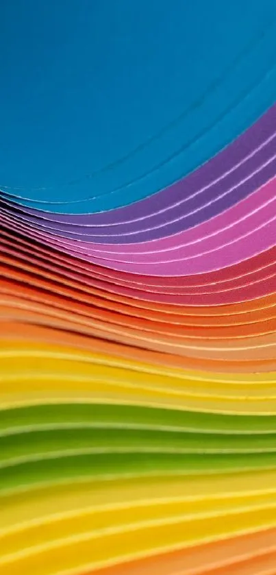Vibrant Rainbow Wave Art - free download