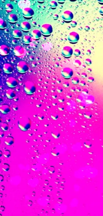 Vibrant Raindrop Gradient Wallpaper - free download