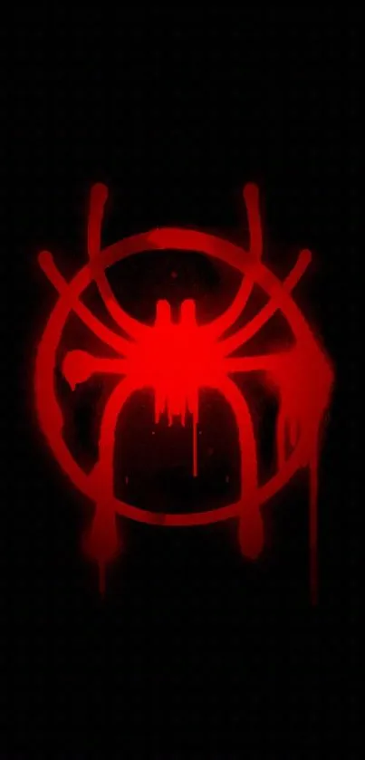 Vibrant Red Spider Wallpaper - free download