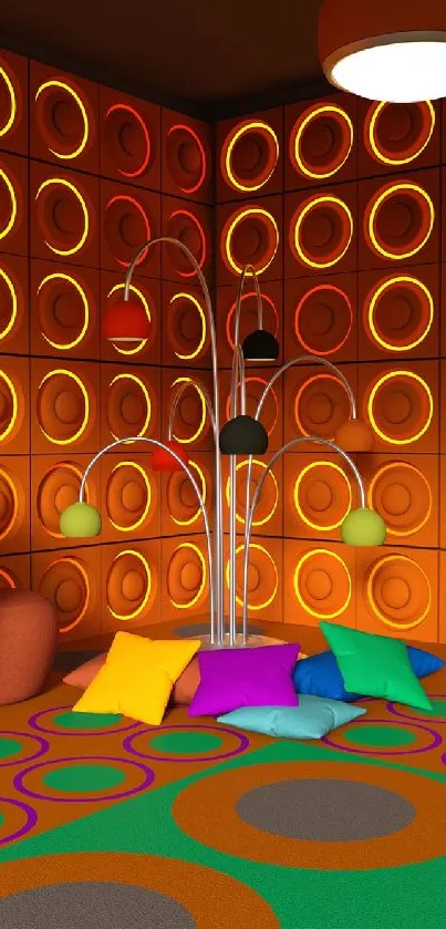 Vibrant Retro Lounge Design - free download