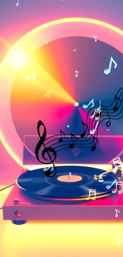 Vibrant Retro Music Wallpaper - free download