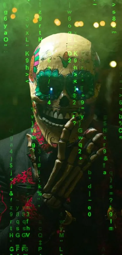 Vibrant Skull Art Wallpaper - free download