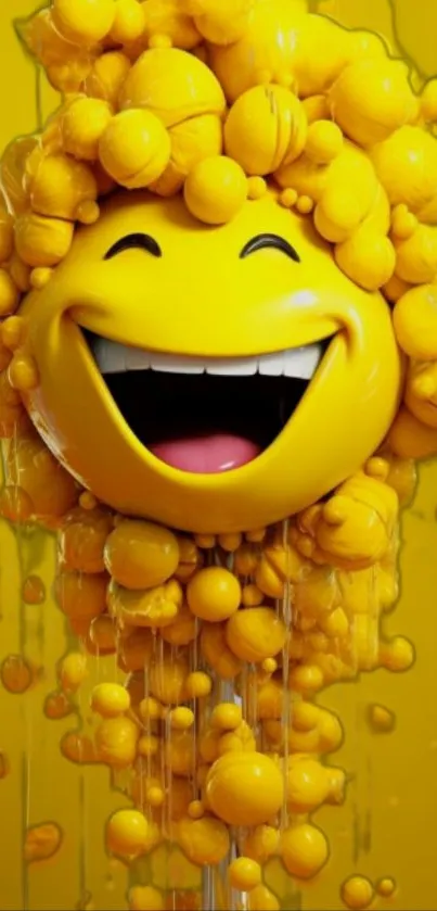 Vibrant Smiley Face Wallpaper - free download