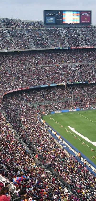 Vibrant Soccer Stadium View - free download