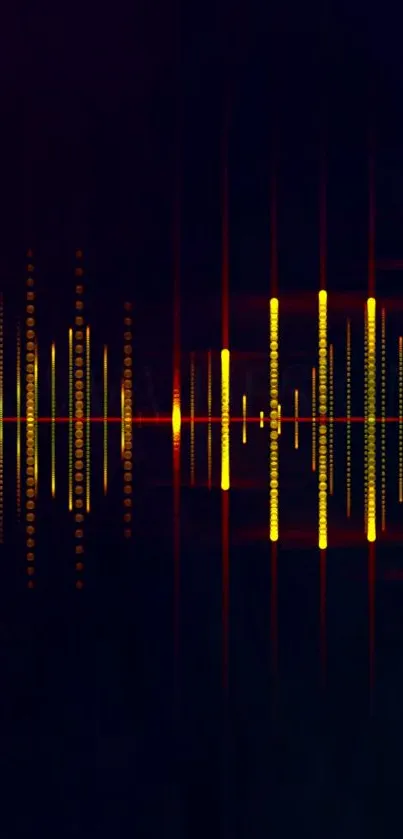 Vibrant Soundwave Mobile Wallpaper - free download