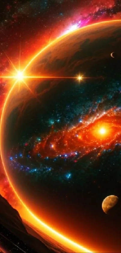 Vibrant Space Galaxy Wallpaper - free download
