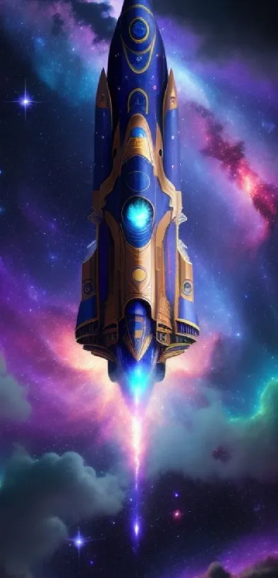 Vibrant Space Rocket Artwork - free download