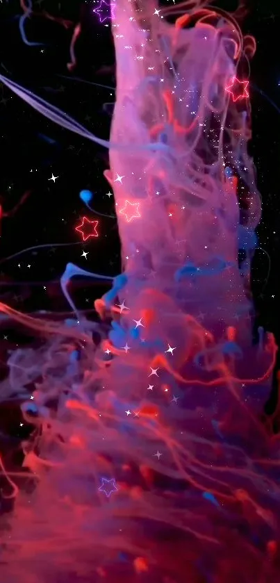 Vibrant Starry Abstract Art - free download