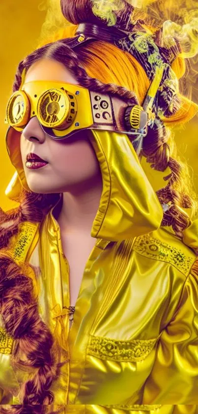 Vibrant Steampunk Art Wallpaper - free download