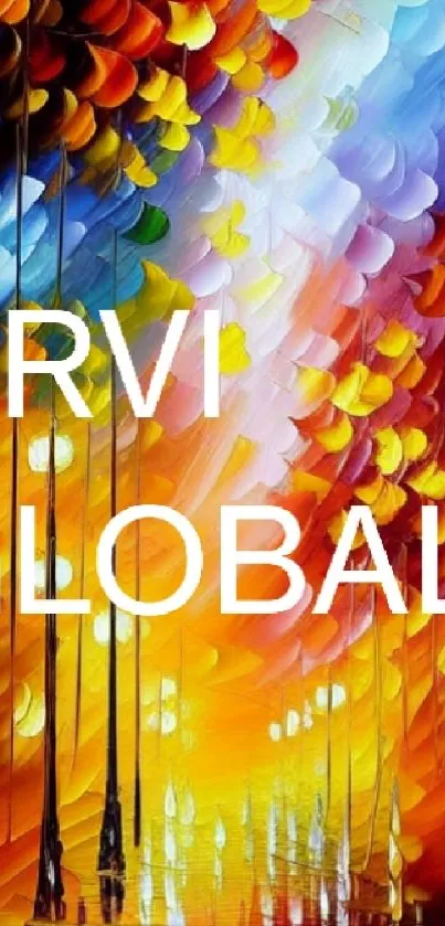 Vibrant Street Light Art Wallpaper - free download