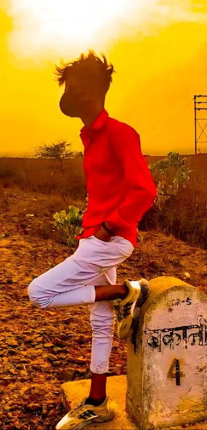 Vibrant Sunset Explorer Wallpaper - free download