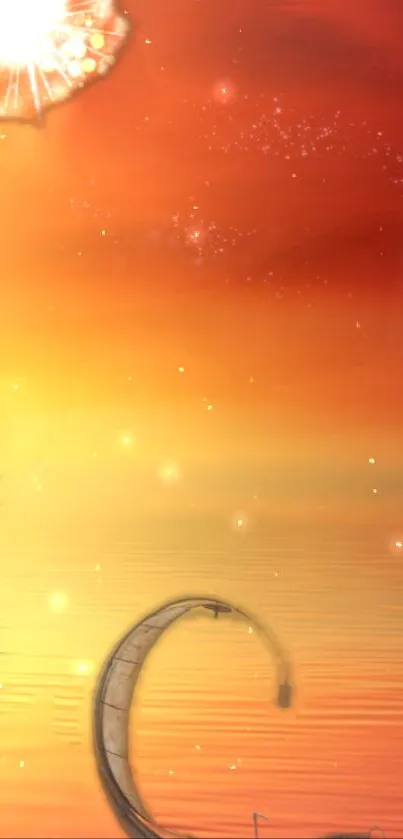 Vibrant Sunset Fantasy Wallpaper - free download
