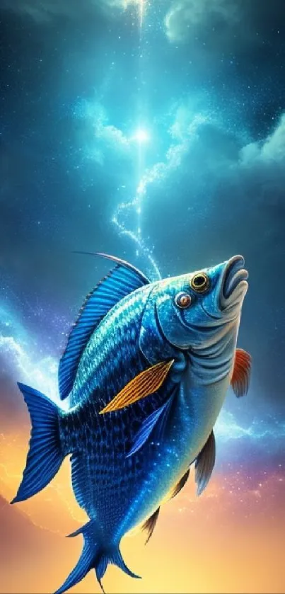 Vibrant Surreal Fish Wallpaper - free download