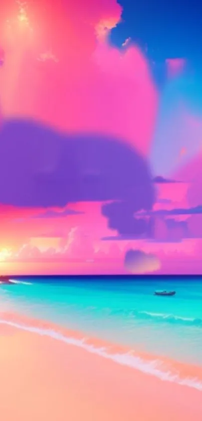 Vibrant Tropical Beach Sunset - free download