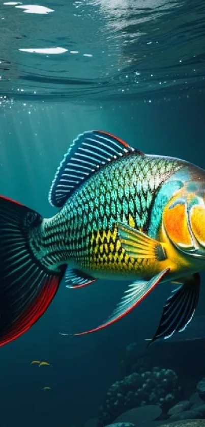 Vibrant Tropical Fish Wallpaper - free download