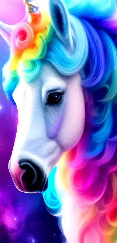 Vibrant Unicorn Fantasy Art - free download