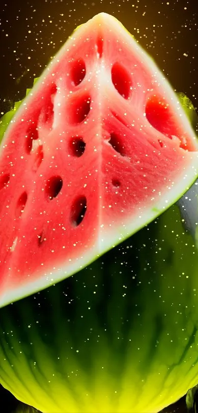 Vibrant Watermelon Slice Wallpaper - free download